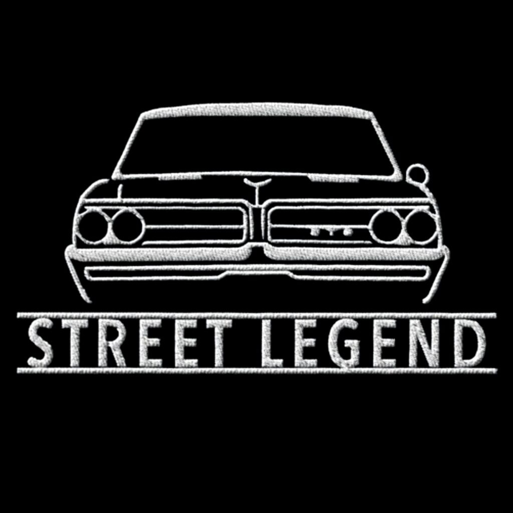 T-Shirt, Pontiac GTO, Large White Embroidery - becker-art-shop.com